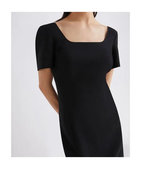 Marella Fit-and-flare Dress With Square Neckline