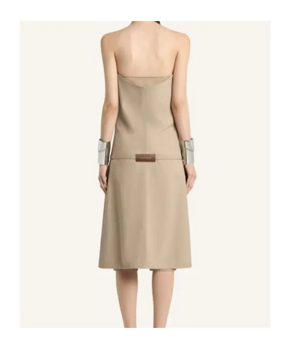 COURREGES Courrèges Belted Bustier Jumpsuit - Nude