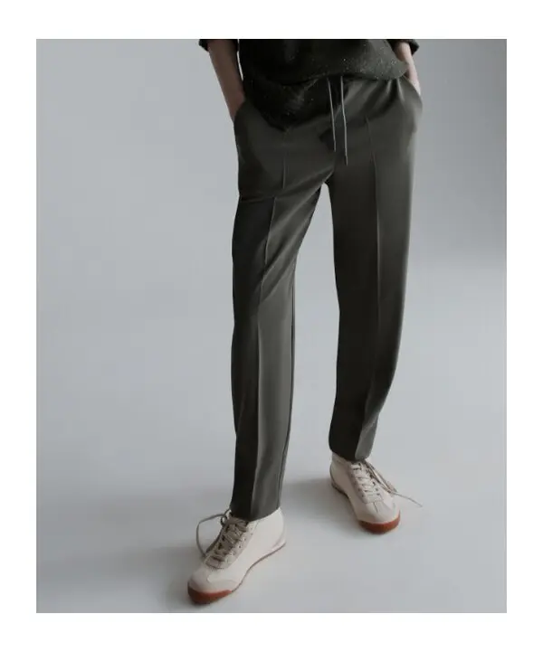Marella Stretch Twill Joggers With Drawstring Waist