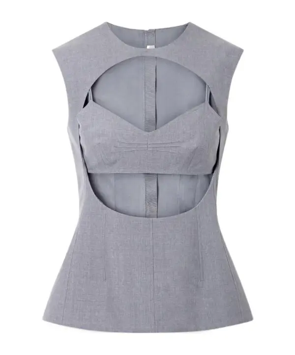 JIL SANDER Sleeveless Cut-out Top
