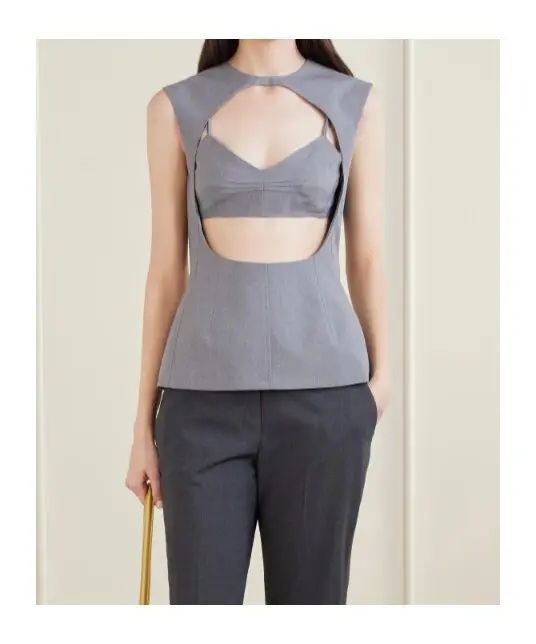 JIL SANDER Sleeveless Cut-out Top