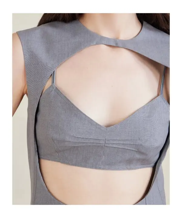 JIL SANDER Sleeveless Cut-out Top
