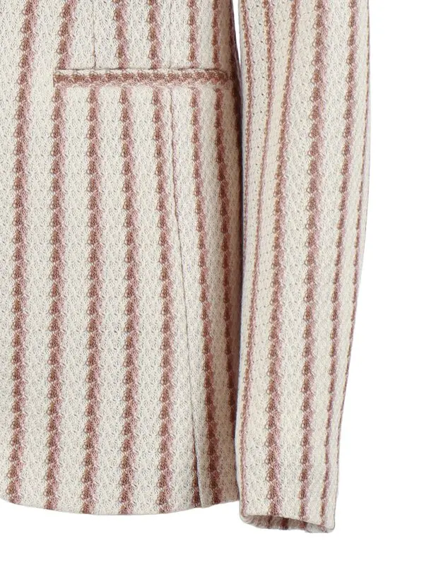 CIRCOLO 1901 Striped Single-breasted Blazer