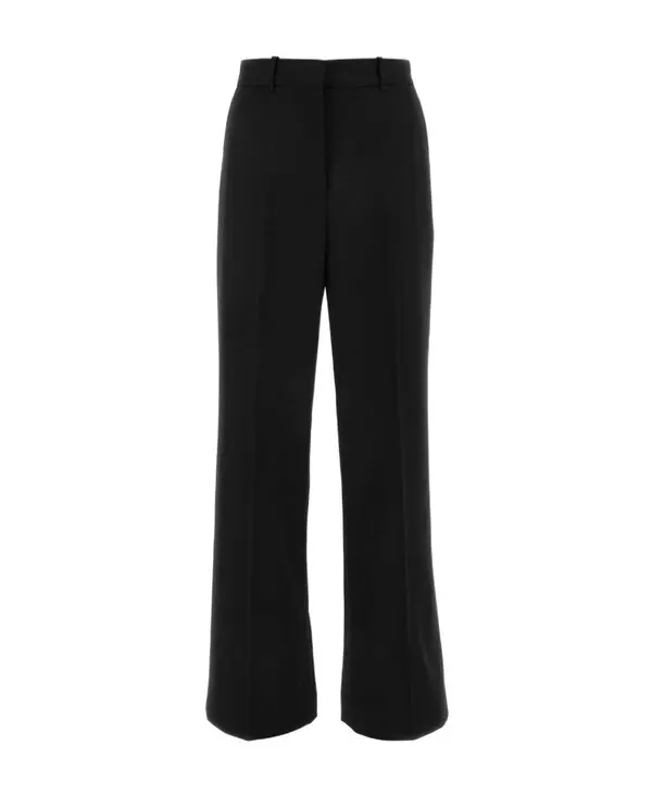 LANVIN High Waist Wide Leg Trousers - Black