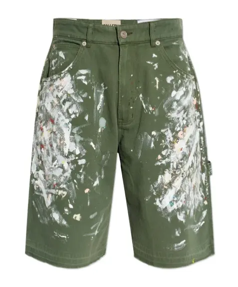 GALLERY DEPT. Denim Shorts With Belt Loops - Green