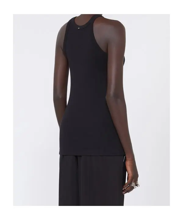 Sportmax Ribbed Tank Top - Black