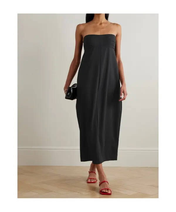ST. AGNI Strapless Midi Dress