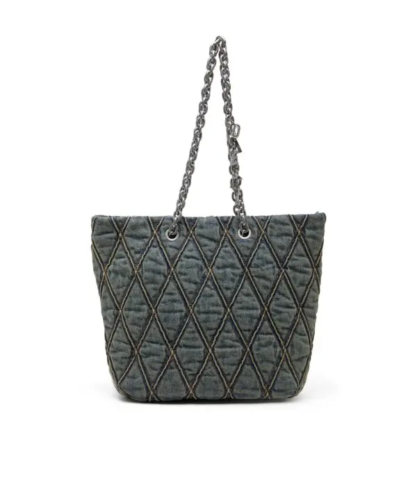 DIESEL® Quilted Chain Shoulder Bag - Dark Blue