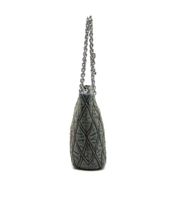 DIESEL® Quilted Chain Shoulder Bag - Dark Blue