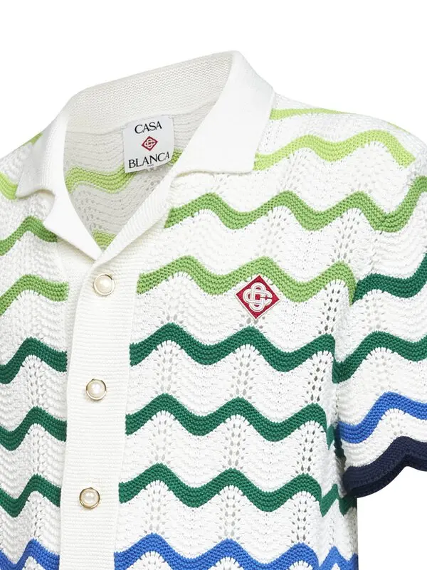 Casablanca Wave Knit Shirt