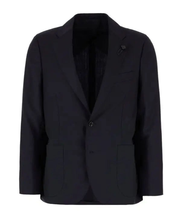 LARDINI Two Piece Tailored Suit - Black
