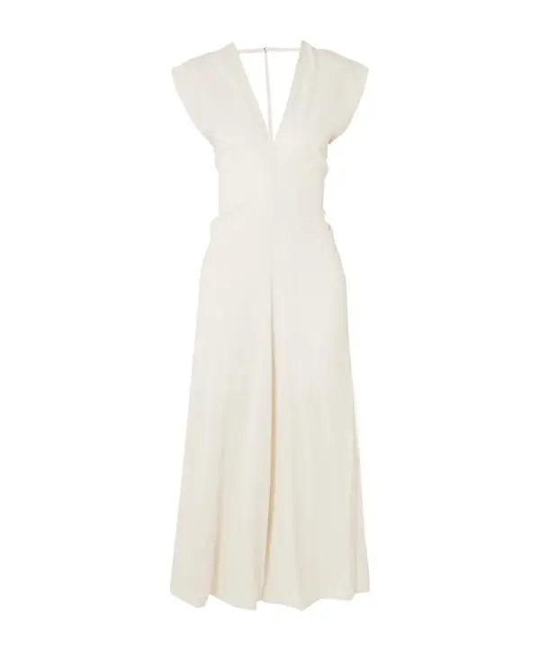 ST. AGNI V-neck Dress - Off White