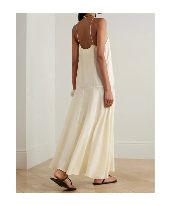 ST. AGNI Slip Dress With V-neck And Thin Straps