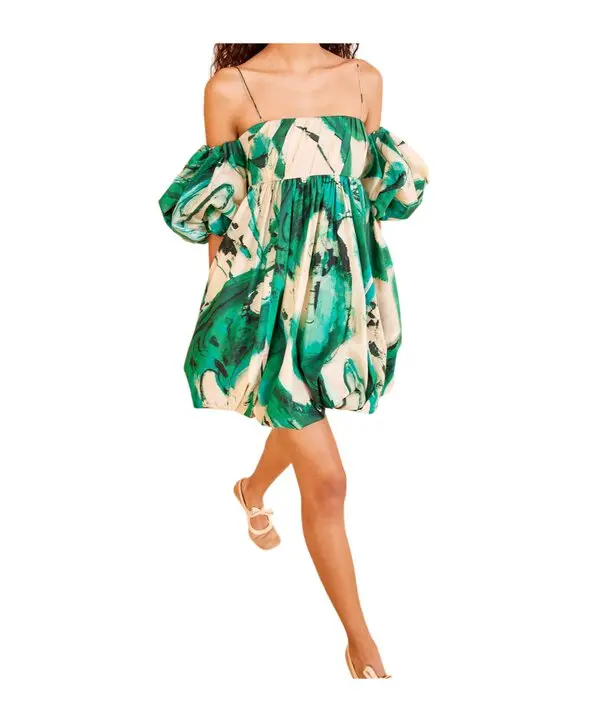Ulla Johnson Floral Off-the-shoulder Mini Dress - Multicolor