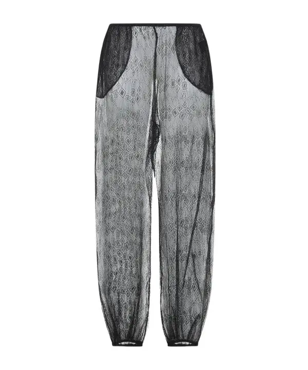THE FRANKIE SHOP Lace Casual Pants - Black