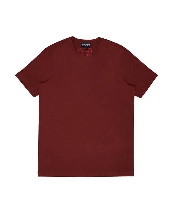 Emporio Armani T-shirt With Round Neck - Brown