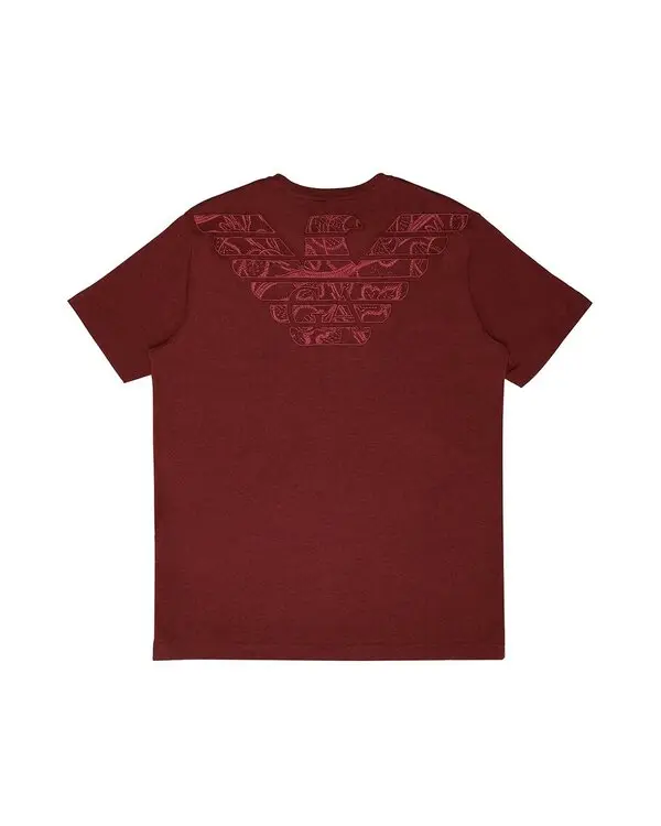 Emporio Armani T-shirt With Round Neck - Brown