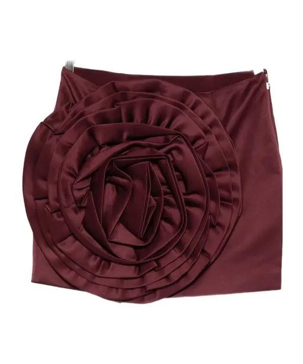ROTATE BY BIRGER CHRISTENSEN Rosette Detail Skirt - Red