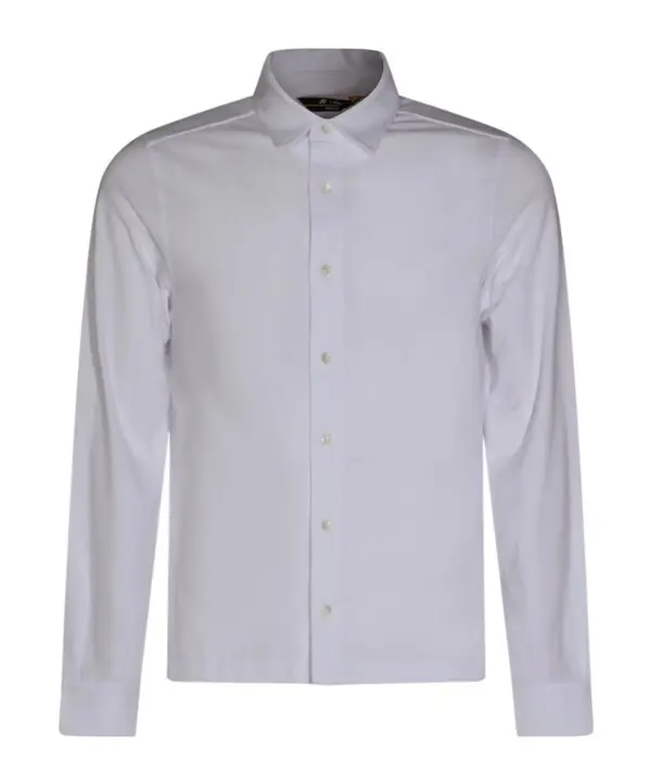 K-WAY Long-sleeve Button-down Cotton Shirt - Gray
