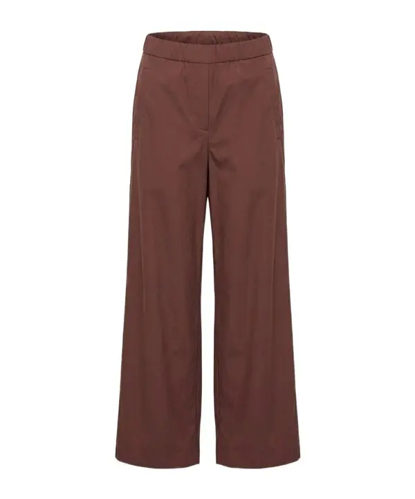 Patrizia Pepe Straight-leg Poplin Trousers - Red