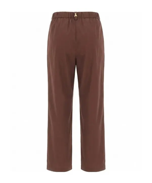 Patrizia Pepe Straight-leg Poplin Trousers - Red