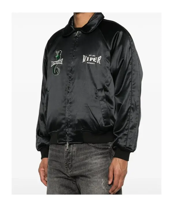 REPRESENT Viper Embroidered Zip-fastening Jacket