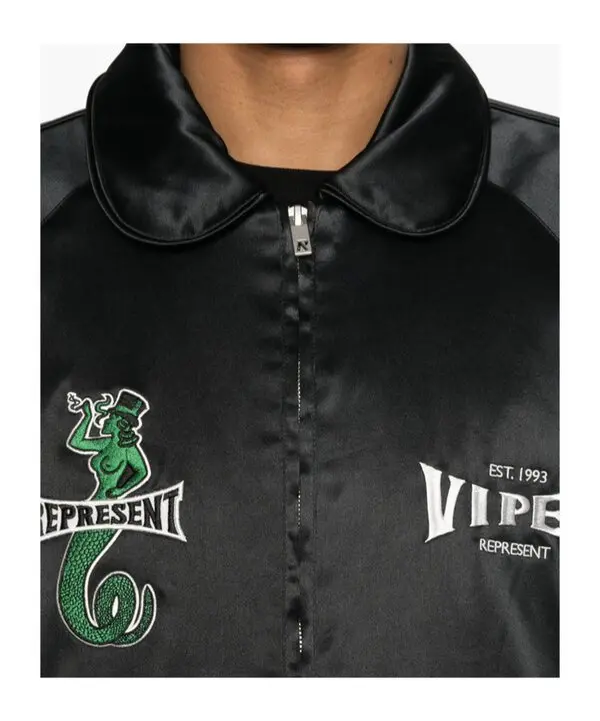 REPRESENT Viper Embroidered Zip-fastening Jacket