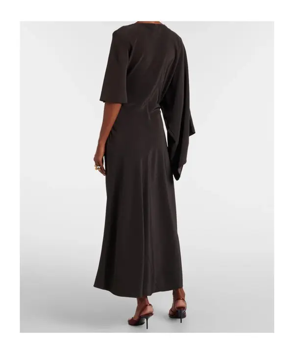 JOSEPH Satin Twill Midi Dress