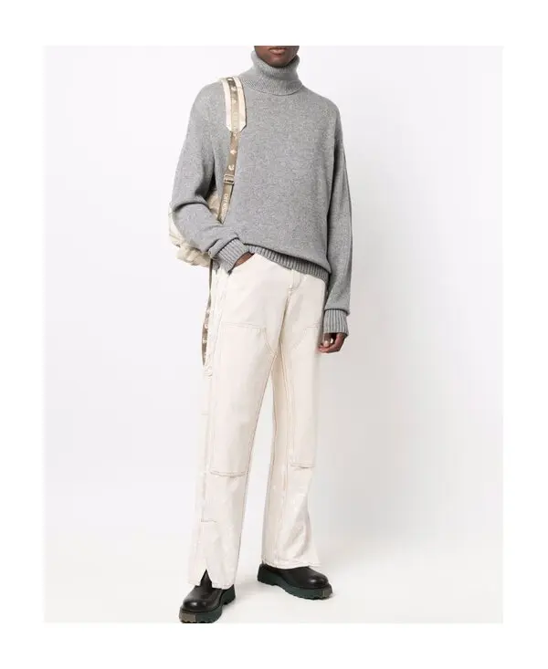 Off-White Fine Knit Turtleneck Jumper