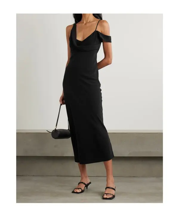ST. AGNI Draped Off-shoulder Dress