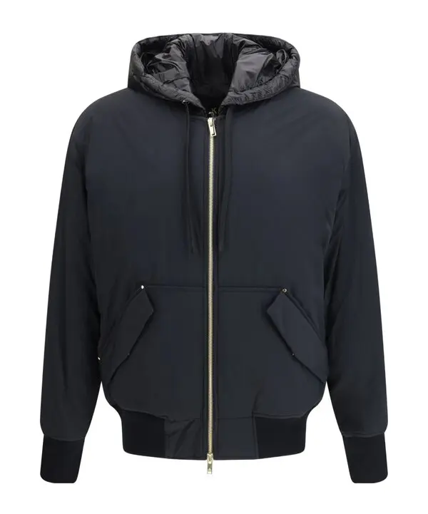 Moose Knuckles Brixton Bomber Down Jacket - Black