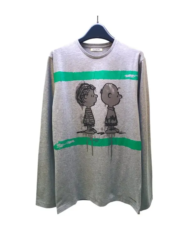 Iceberg Round Collar And Long-sleeved T-shirt