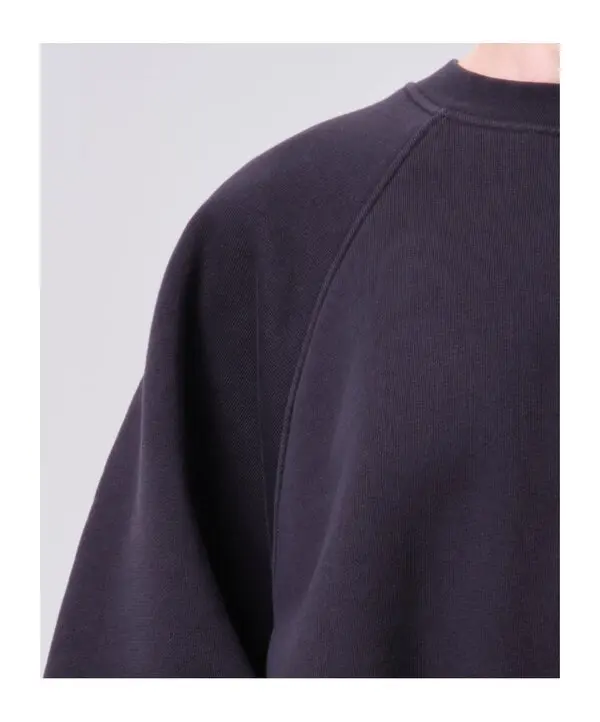 AGOLDE Valma Ribbed Sweatshirt - Washed Black