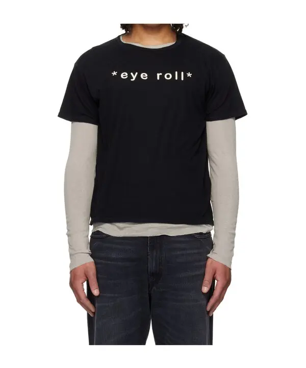 R13 Eye Roll Crew Neck Short Sleeve T-shirt