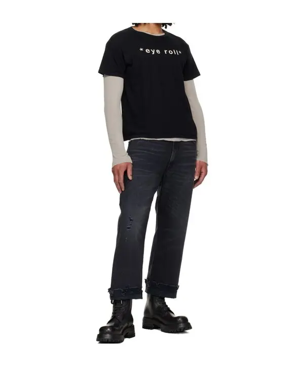 R13 Eye Roll Crew Neck Short Sleeve T-shirt