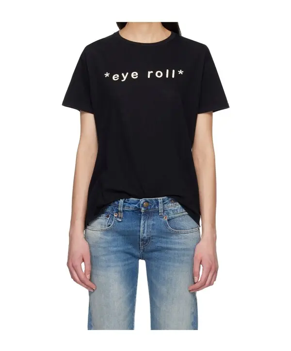 R13 Eye Roll Crew Neck Short Sleeve T-shirt