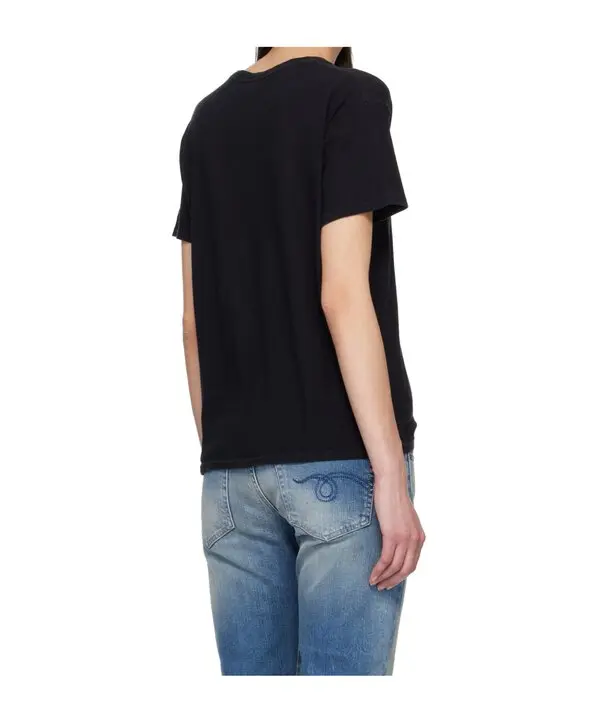 R13 Eye Roll Crew Neck Short Sleeve T-shirt