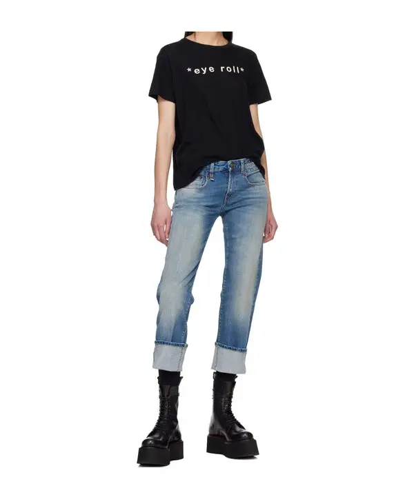 R13 Eye Roll Crew Neck Short Sleeve T-shirt
