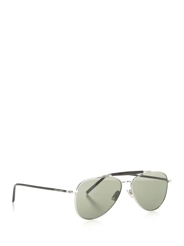 Saint Laurent Pilot Frame Sunglasses - Gray