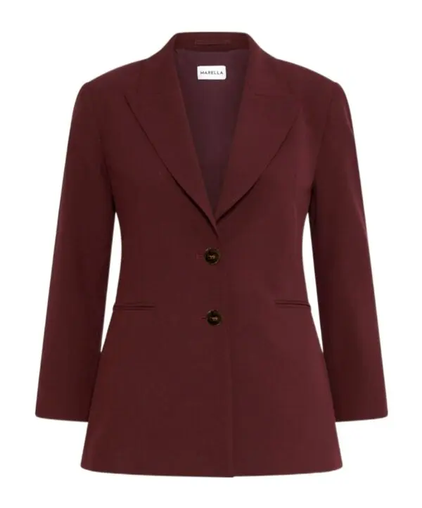 Marella Viscose-blend Canvas Blazer