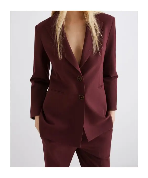 Marella Viscose-blend Canvas Blazer
