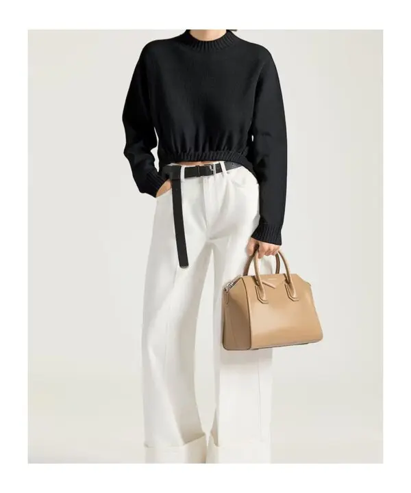 Givenchy Antigona Small Leather Shoulder Bag - Nude