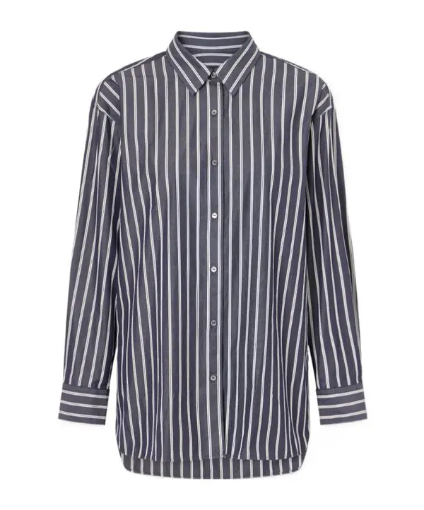 NILI LOTAN Striped Long Sleeve Shirt
