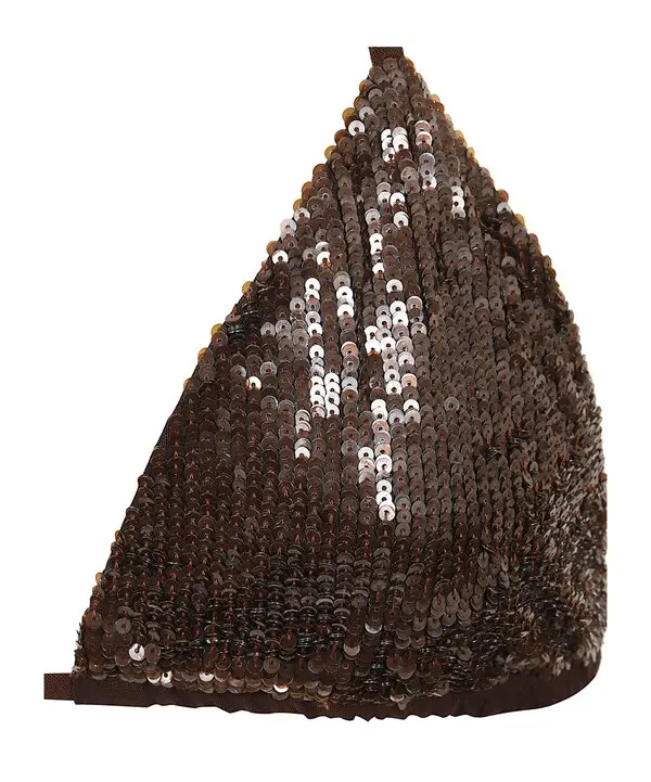 P.a.r.o.s.h Embellished Triangle Bikini - Brown