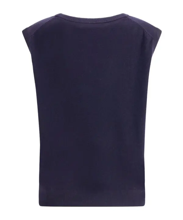 Extreme Cashmere Ribbed Vest - Navy