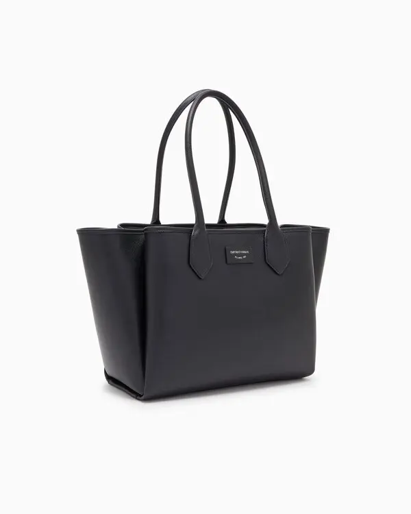 Emporio Armani Logo Patch Top Handle Bag