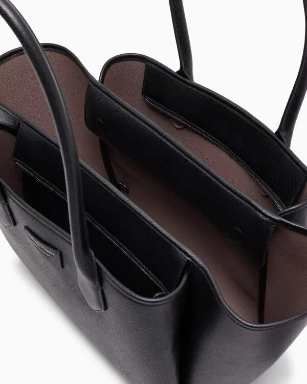 Emporio Armani Logo Patch Top Handle Bag