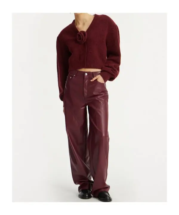 ROTATE BY BIRGER CHRISTENSEN Paneled Wide-leg Trousers