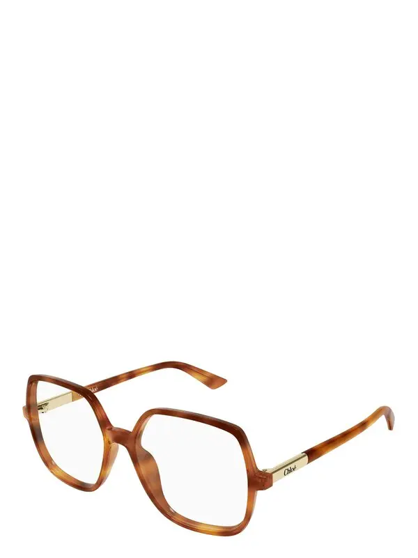 Chloé Eyewear Square Frame Full Rim Glasses - Brown