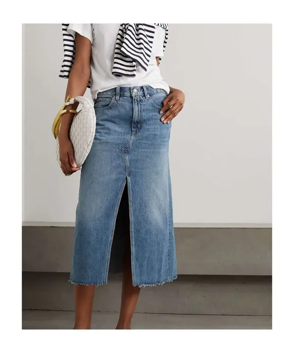 SLVRLAKE Multi-pocket Denim Skirt
